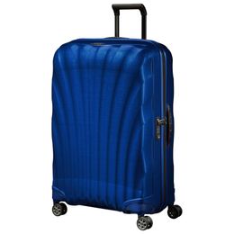 Hartschalen-Trolley Samsonite "C-LITE 75" Gr. -, blau (deep blue) Koffer Reisekoffer Aufgabegepäck Trolley TSA-Zahlenschloss Made in Europe