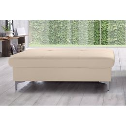 Hocker exxpo - SOFA FASHION "Florenz" Gr. B/H/T: 136cm x 46cm x 70cm, Material, beige (perle) Polsterhocker Hocker