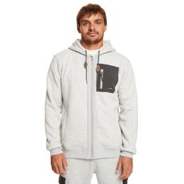 Kapuzensweatjacke Quiksilver "Out There" Gr. XS, grau (light grey heather) Herren Sweatjacken