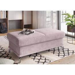 Sit & More Hocker SIT&MORE "Cabrio" Gr. B/H/T: 133 cm x 48 cm x 72 cm, Struktur weich, rosa (rose)