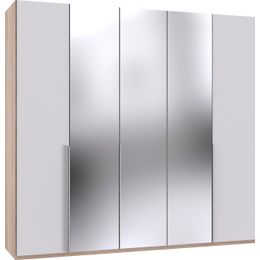 Kleiderschrank wimex "New York" Schränke Gr. B/H/T: 225cm x 208cm x 58cm, 5 St., weiß (struktureichefarben hell/front weiß)