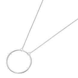 Charm-Kette Giorgio Martello MILANO "Kreis Anhänger, Silber 925" Halsketten Gr. 70 cm, Silber 925 (Sterlingsilber), silberfarben (silber) Damen