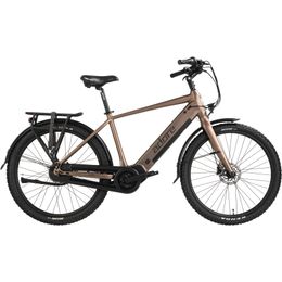 E-Bike Adore "CX-290" E-Bikes Gr. 44 cm, 28 Zoll (71,12 cm), braun (bronze matt) Pedelec, Elektrofahrrad für Damen u. Herren, Cityrad