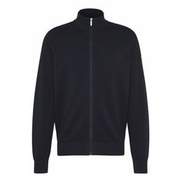 Strickjacke Bugatti Gr. M, blau (marine) Herren Strickjacken mit Reißverschluss