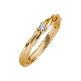 Fingerring Lady Fingerringe Gr. 16, Metall-Gold, goldfarben (gelbgold 375) Damen