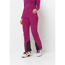 Skihose Jack Wolfskin "ALPSPITZE TOUR PANTS W" Gr. 36, Normalgrößen, pink (new, magenta) Damen Hosen