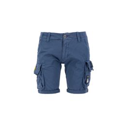 Shorts Alpha Industries "Alpha Industries Men - Shorts Crew Short Patch", Herren, Gr. 28, Normalgrößen, blau (new navy), Shell: 98% Cotton, 2% Elastane, Lining: 100% Cotton, Hosen