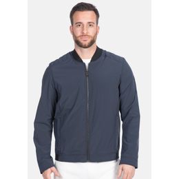 Outdoorjacke NEW CANADIAN "Cotton-Touch Lumber", Herren, Gr. 27, blau (dunkelblau), 100% Polyester, unifarben, sportlich, kurz, hoch geschlossener Ausschnitt, Jacken, mit bequemem Netzfutter