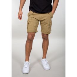 Shorts Alpha Industries "Alpha Industries Men - Combat Short" Gr. 30, Normalgrößen, grün (khaki) Herren Hosen