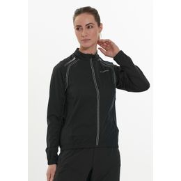 Softshelljacke Endurance "Wadie", Damen, Gr. 42, schwarz, 100% Polyester, unifarben, lang, hoch geschlossener Ausschnitt, Jacken Softshelljacke, mit praktischen Reflektoren