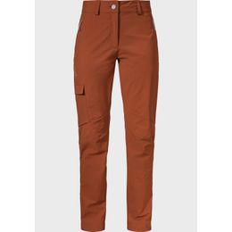 Schöffel Outdoorhose SCHÖFFEL "Pants Kitzstein L", Damen, Gr. 34, Normalgrößen, rot (2950, rot), Oberstoff: 95% Nylon 5% Elasthan, sportlich, Hosen