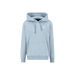 Hoodie Alpha Industries "Alpha Industries Men - Hoodies Basic Small Logo" Gr. L, bunt (greyblue) Herren Sweatshirts