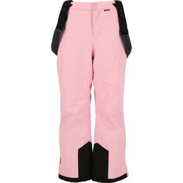 Skihose WHISTLER "Drizzle" Gr. 116, EURO-Größen, rosa Kinder Hosen mit Hosenträgern und wasserfester Eigenschaft