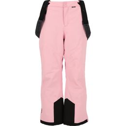 Skihose WHISTLER "Drizzle", M&auml;dchen, Gr. 128, EURO-Gr&ouml;&szlig;en, pink, 100% Polyester, mehrfarbig, lang, Hosen Skihose, mit Hosentr&auml;gern und wasserfester Eigenschaft