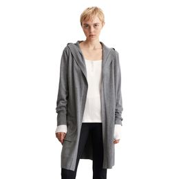 Marc O'Polo Cardigan MARC O'POLO DENIM "aus softem Organic Cotton-Mix" Gr. L, grau Damen Strickjacken