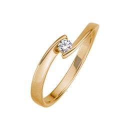 Fingerring Lady Fingerringe Gr. 16, Metall-Gold, goldfarben (gelbgold 375) Damen