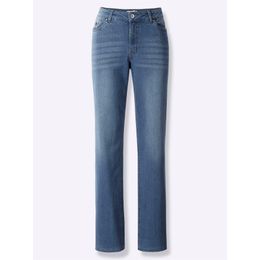 Bequeme Jeans Inspirationen Gr. 42, Normalgrößen, blau (blue, bleached) Damen Jeans