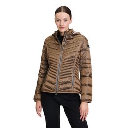 Outdoorjacke Betty Barclay "Betty Barclay Outdoorjacke mit abnehmbarer Kapuze", Damen, Gr. 44, braun (hazelnut braun), Obermaterial: 100% Polyamid. Füllung: 100% Polyester., casual, figurumspielend, Langarm, Jacken