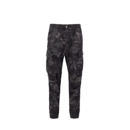 Cargohose Alpha Industries "Alpha Industries Men - Pants Airman Pant Camo" Gr. 32, Normalgrößen, schwarz (black camo) Herren Hosen