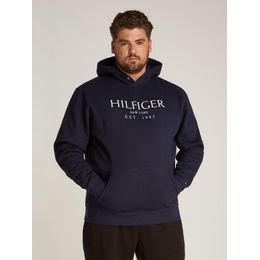 Tommy Hilfiger Big & Tall Hoodie TOMMY HILFIGER BIG & TALL "BT-BIG HOODY-B" Gr. XXL, blau (desert sky) Herren Sweatshirts in Großen Größen, mit Logostickerei am Ärmel