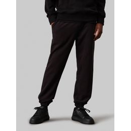 Jogginghose Calvin Klein Jeans "CHENILLE MONOLOGO SWEATPANT" Gr. L, N-Gr, schwarz (ck black) Herren Hosen mit Logostickerei