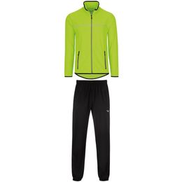 Sweater TRIGEMA "TRIGEMA Atmungsaktiver Sport- und Freizeitanzug" Gr. L, gelb (lemon), Damen, 92% Polyester, 8% Elastan, Sweatshirts