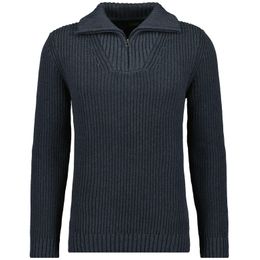 Rundhalspullover Ragman Gr. 48, grau (asphalt, 018) Herren Pullover