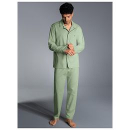 Schlafanzug TRIGEMA "TRIGEMA" Gr. XL, grün (green tea) Herren Homewear-Sets