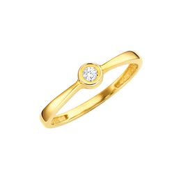 Fingerring Lady Fingerringe Gr. 16, Metall-Gold, goldfarben (gelbgold 375) Damen