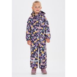 Schneeoverall ZIGZAG "Tower" Gr. 104, EURO-Größen, lila Kinder Overalls mit wasser- und winddichter TPU-Membran