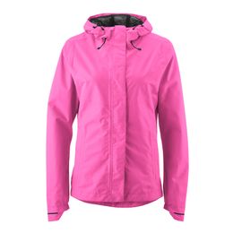 Fahrradjacke Gonso "SAVE JACKET ESSENTIAL W" Gr. 36, pink (neonpink) Herren Jacken Damen Regenjacke wind- und wasserdicht, Radjacke mit Kapuze