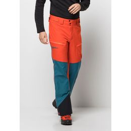 Skihose Jack Wolfskin "ALPSPITZE 3L PANTS M" Gr. 50, Normalgrößen, orange (wild, brier) Herren Hosen