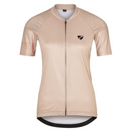 Radtrikot Ziener "NESTELA", Damen, Gr. 38, beige, Obermaterial: 1. 100% Polyester; 2. 86% Polyester, 14% Elasthan, Trikots