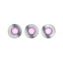 Philips Hue White & Color Ambiance Xamento Einbauspot 3er - silber