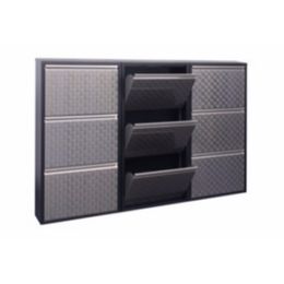 k-hometrends Schuhschrank KEKE 3 FLEX - XXL stilvolles Regal für die Schuhe, Schuhaufbewahrung, 150x103x14cm