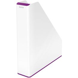 Leitz Stehsammler Stehsammler Wow Duo Colour A4 Polystyren weiß/violett