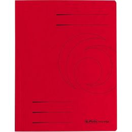 Herlitz Hefter Schnellhefter A4 Karton rot