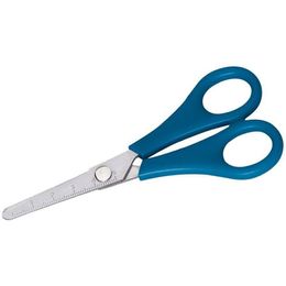 Alco Papierscheren Bastel-Schere Edelstahl Griff ABS-Kunststoff rund 135mm gelb