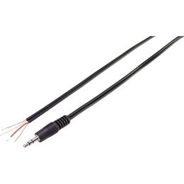 TRU Components 93038c442 Klinken-Steckverbinder 3.5 mm Klinkenstecker Audio- & Video-Adapter, 1.20 cm, schwarz