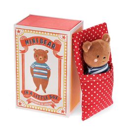 Rex London Kuscheltier Plüschfigur Mini-Bär in einer kleinen Box (Stofftier, 1-St., in Geschenkbox), ca. 14 x 9,2 x 6 cm