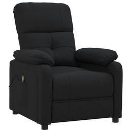 vidaXL Massagesessel Massagesessel Schwarz Stoff (1-St)