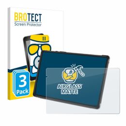 BROTECT Displayschutzglas Schutzglas für Yestel T13, 3 Stück, Schutzfolie Display Schutz Glas Folie matt, weiß