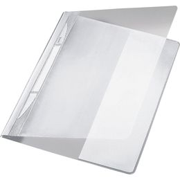 Leitz Hefter Plastik-Hefter Exquisit A4+ PVC mit Innentasche weiß