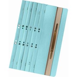 Falken Hefter Ösenschmalhefter Manila-RC-Karton 250 g/qm A4 65x305mm hellblau