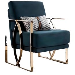 JVmoebel Sessel Luxuriöse Sessel Modern Design Grün Relax Sessel Sitz Luxus Warteraum (1-St., 1x Sessel), Made in Europa