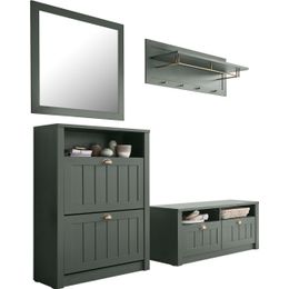 Home Affaire Garderobenschrank ASCOT (Set), grün