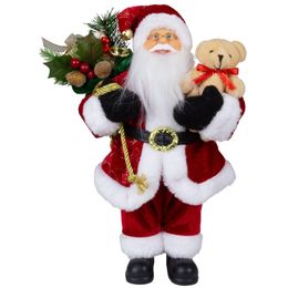 Christmas Paradise Weihnachtsmann Kjeld, 4 Größen (30-80cm) (Deko Figur, 1 St., stehend), rot