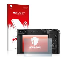 upscreen Displayschutzfolie Schutzfolie für Panasonic Lumix DMC-TZ100, Folie klar Anti-Scratch Anti-Fingerprint, weiß