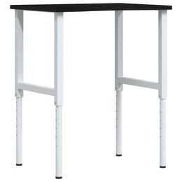 vidaXL Werkbank Werkbank Dunkelbraun 80x60x(71,5-98) cm Massivholz Eiche, (1-tlg)
