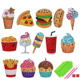 Gigicial Lernspielzeug 13 Pcs 5D Diamand Painting Set, für Kinder und Erwachsene Anfänger